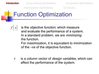 Optimization toolbox presentation | PPT