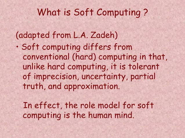 Optimization using soft computing | PPT