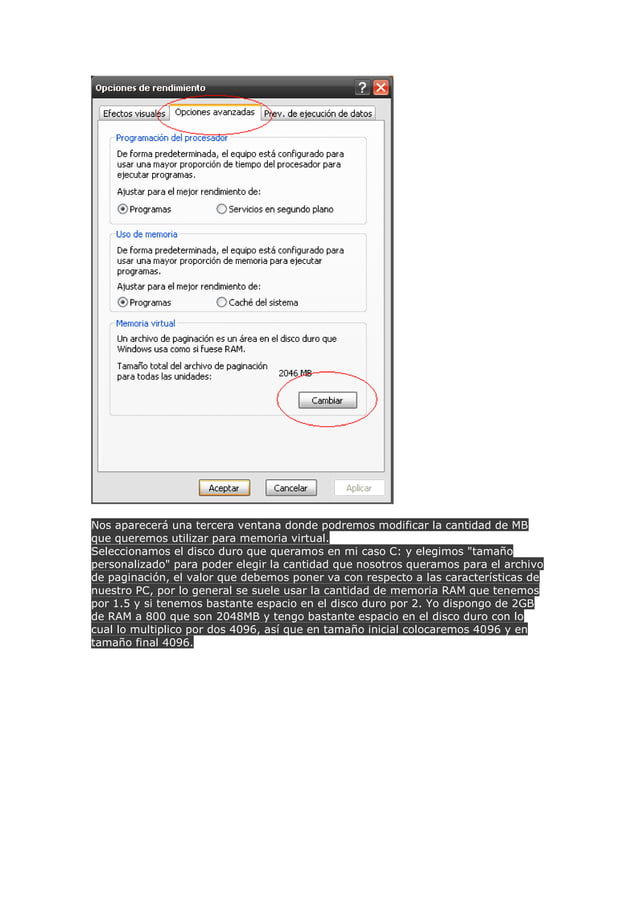 COMO SE OPTIMIZA LA MEMORIA VIRTUAL | PDF COMO SE OPTIMIZA LA MEMORIA VIRTUAL | PDF
