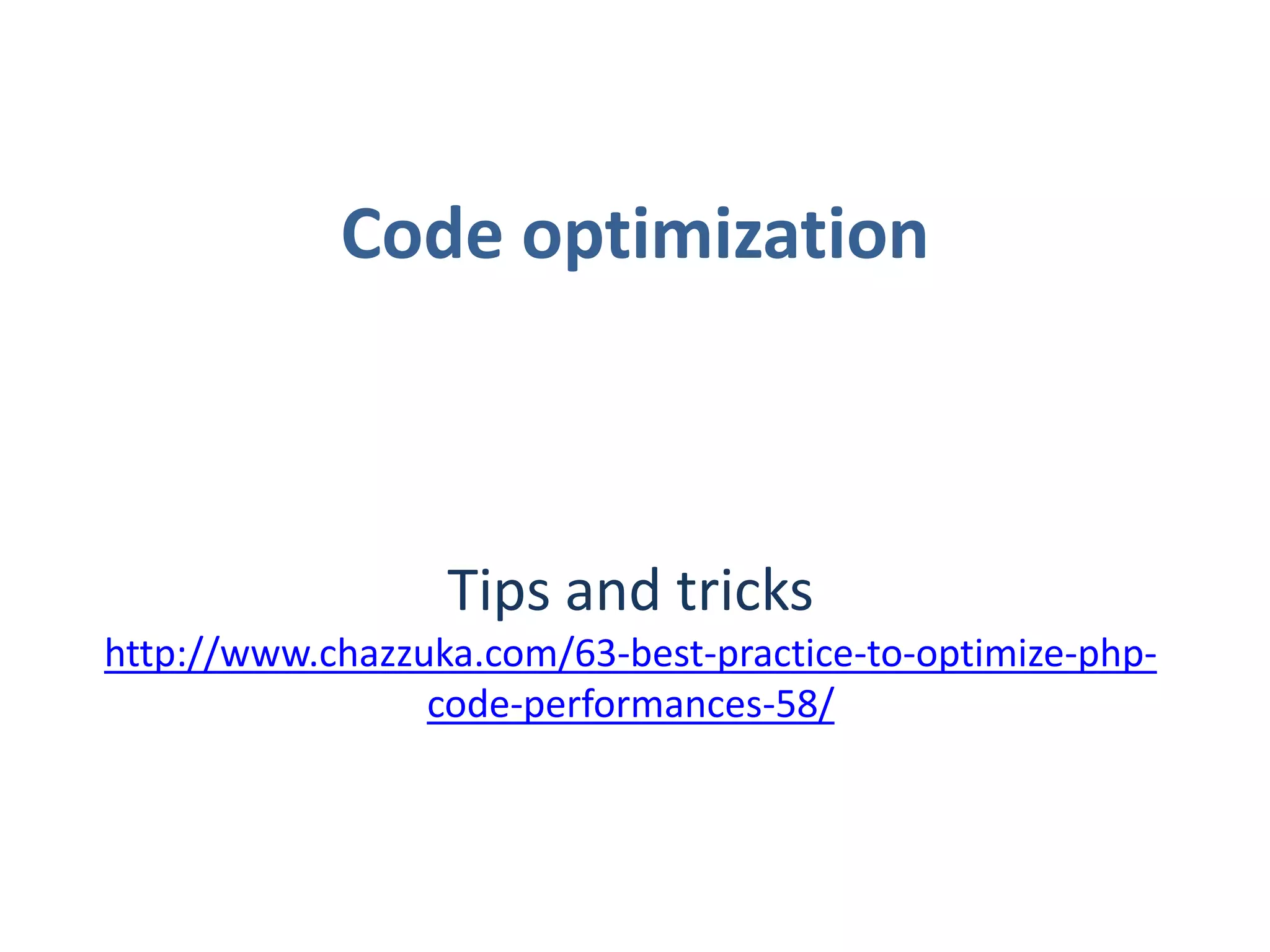 Optimize | PPT