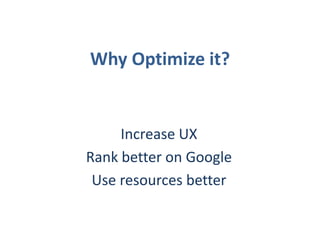 Optimize | PPT