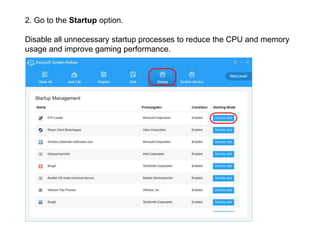 How to Optimize Windows 10 for Gaming and Productivity | PPT
