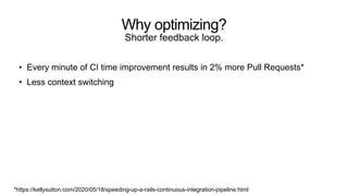 Optimize your Ruby on Rails CI pipeline | PPT