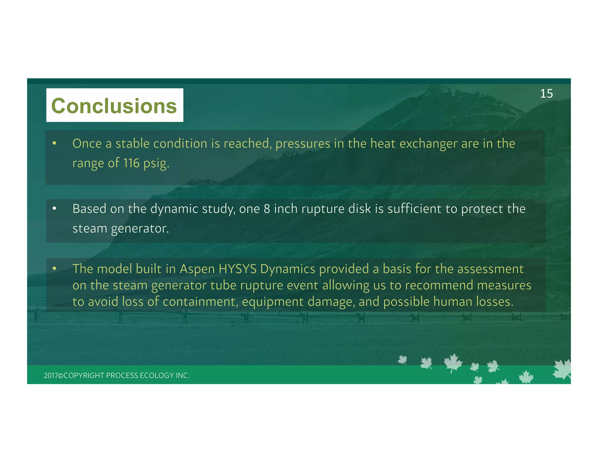 Heat Exchanger Tube Rupture Scenario Evaluation using Aspen HYSYS Dynamics | PDF