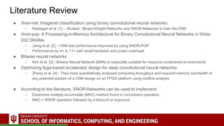 Optimized feedforward network of cnn with xnor v5 | PPT