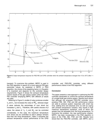Optimized proportional integral derivative (pid) controller for the ...