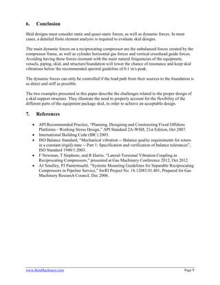 Optimized skid design for compressor packages | PDF