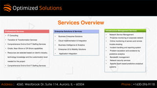 Optimized Solutions Inc overview | PDF