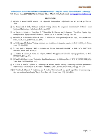 Optimized Traffic Flow over Multipath in Optical Networks | PDF