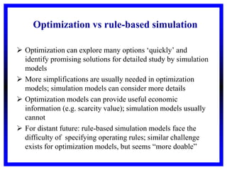 Optimization vs rule-based simulation in regional water management ...