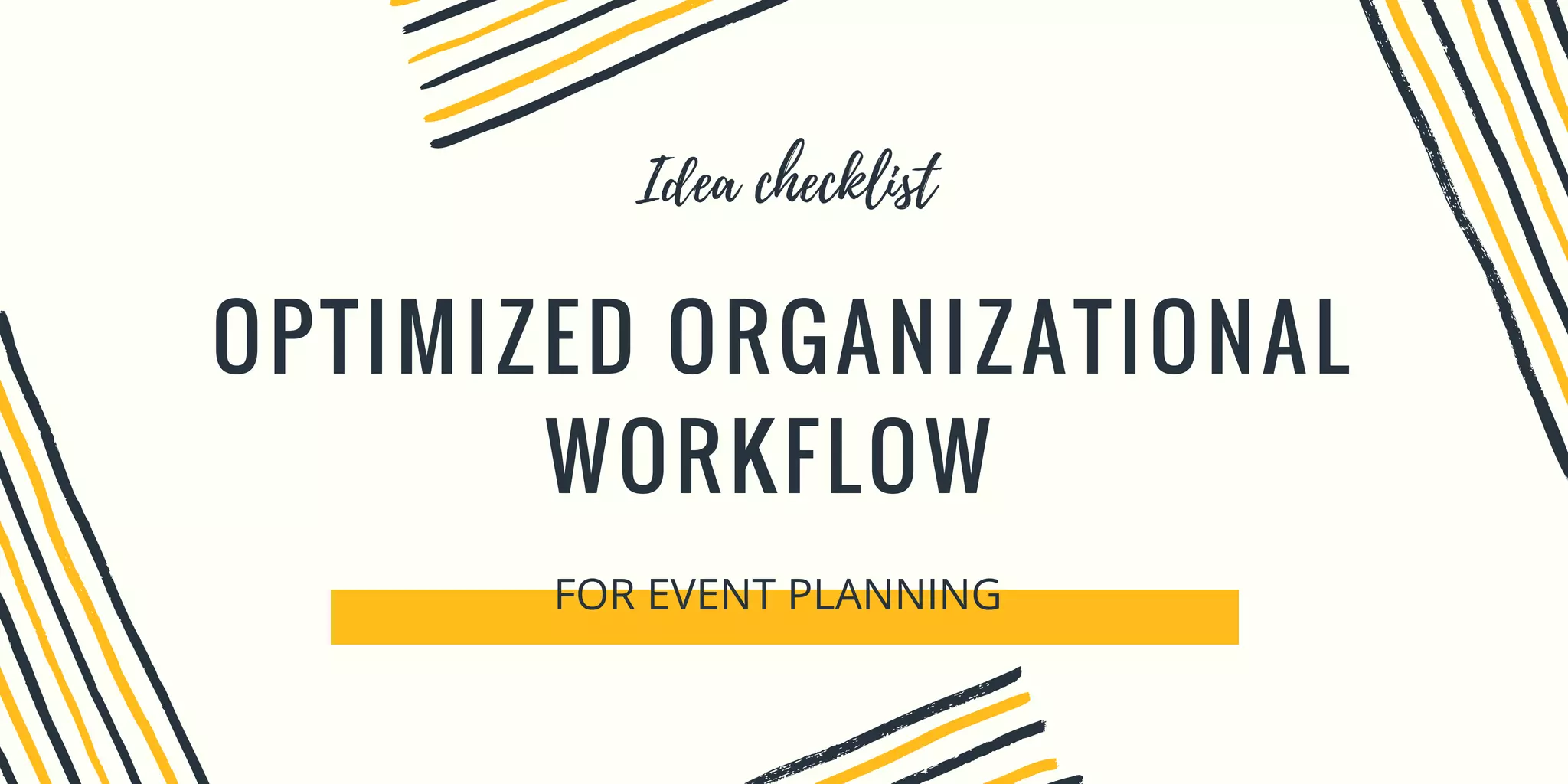 Optimized workflow for event planning | PPT