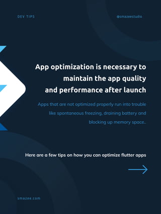 Optimize flutter apps | PDF