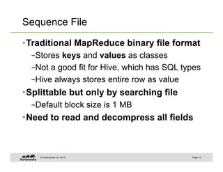 Optimizing Hive Queries | PDF