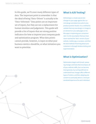 Optimizely building your_data_dna_e_booktthh | PDF