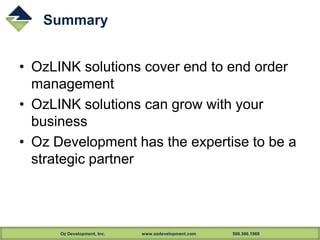 Optimize NetSuite Order Management with OzLINK | PPT