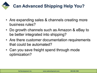 Optimize Netsuite Shipping with OzLINK | PPT