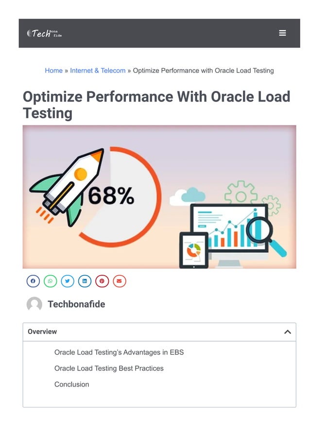 Optimize Performance with Oracle Load Testing.pdf | Computer Software ...