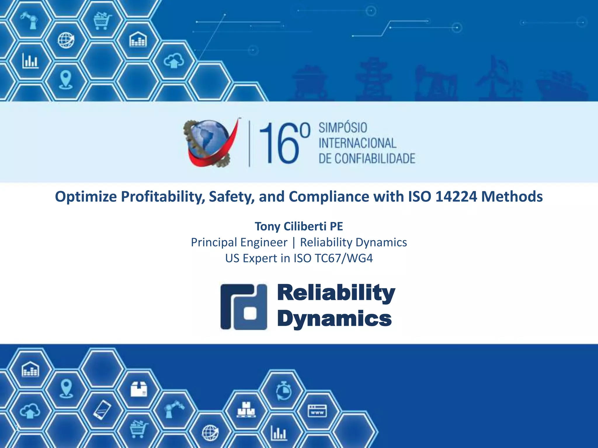 Optimize Profitability Safety And Compliance With Iso 14224 Methods R4 Pptx Databases