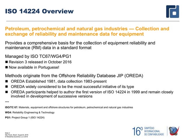 Optimize Profitability Safety And Compliance With Iso 14224 Methods R4 Pptx Databases