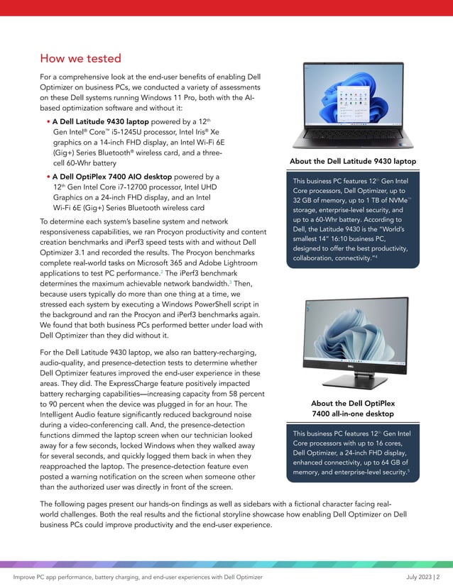 Improve PC app performance, battery charging, and end-user experiences ...