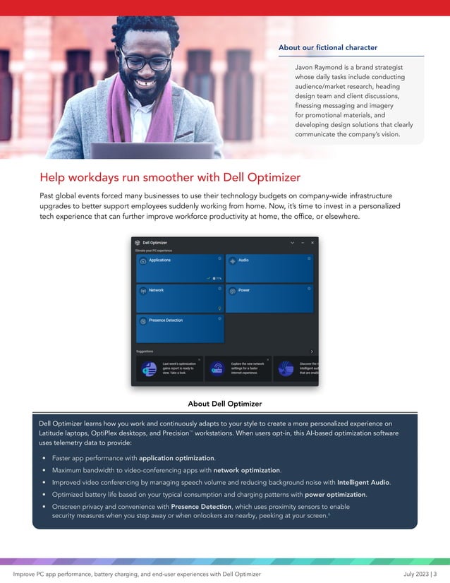 Improve PC app performance, battery charging, and end-user experiences ...