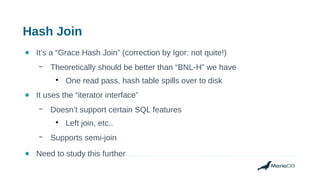 Optimizer features in recent releases of other databases | PPT
