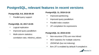 Optimizer features in recent releases of other databases | PPT