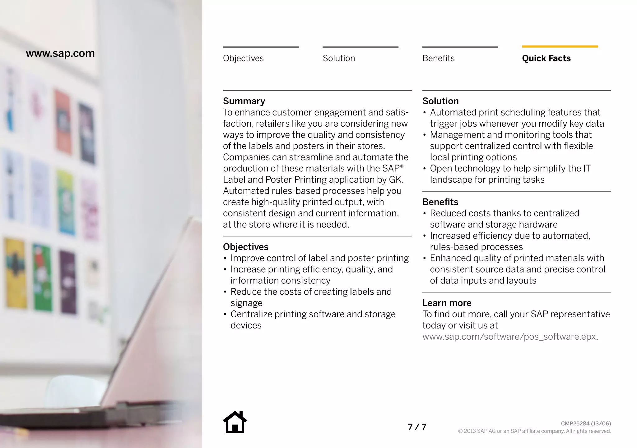Optimize Retail Label and Poster Printing with SAP Software | PPT