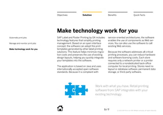 Optimize Retail Label and Poster Printing with SAP Software | PPT