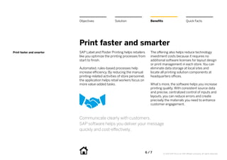 Optimize Retail Label and Poster Printing with SAP Software | PPT