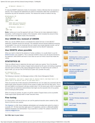 Optimize sql server queries with these advanced tuning techniques tech ...