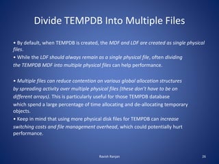 Optimize TempDB | PPTX