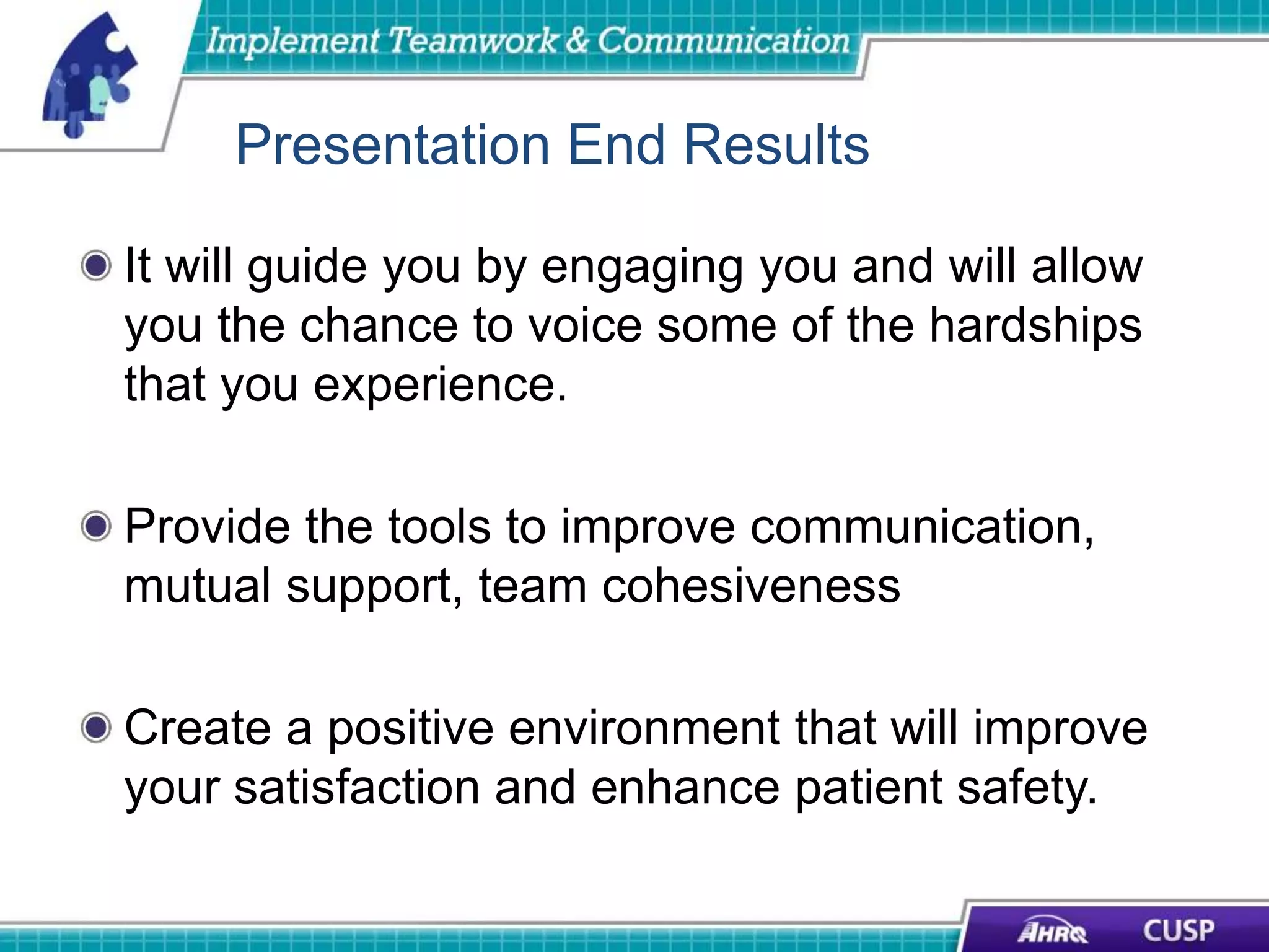 A Nursing Leadership Guide: Communication, Teamwork, Mutual Support ...