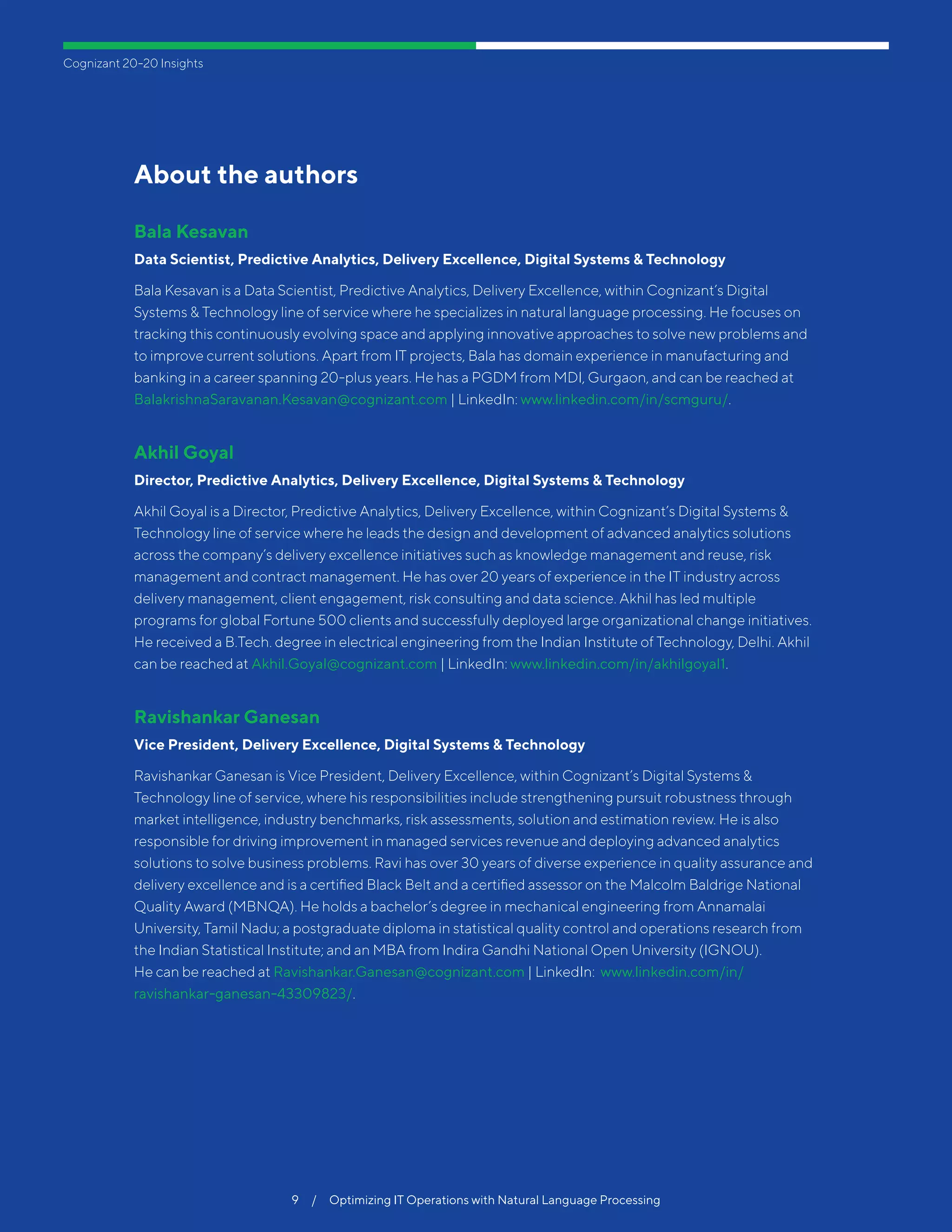 Optimizing IT Operations with Natural Language Processing | PDF | Databases | Computer Software ...