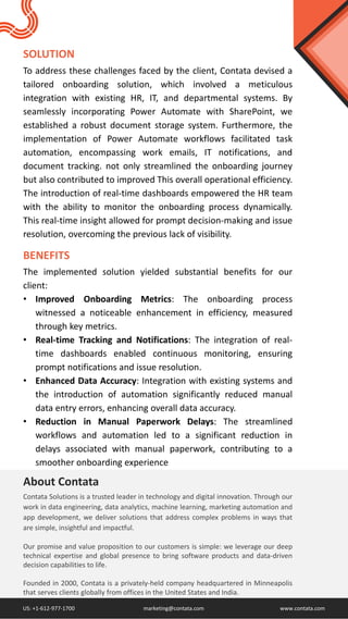 Optimizing Onboarding - A Power-Driven Approach for Streamlined Efficiency | PDF