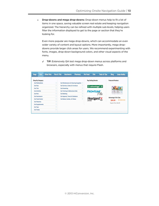Optimizing onsite-navigation | PDF