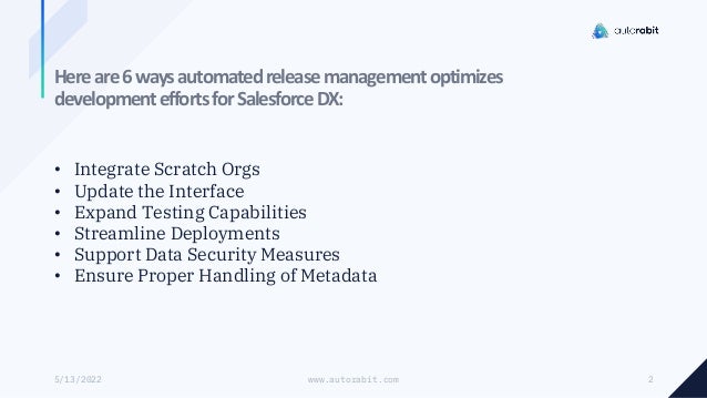 Optimizing Salesforce DX with Automated Release Management | PPT Optimizing Salesforce DX with Automated Release Management | PPT