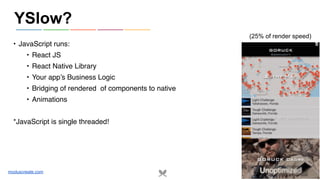 Optimizing React Native views for pre-animation | PPT