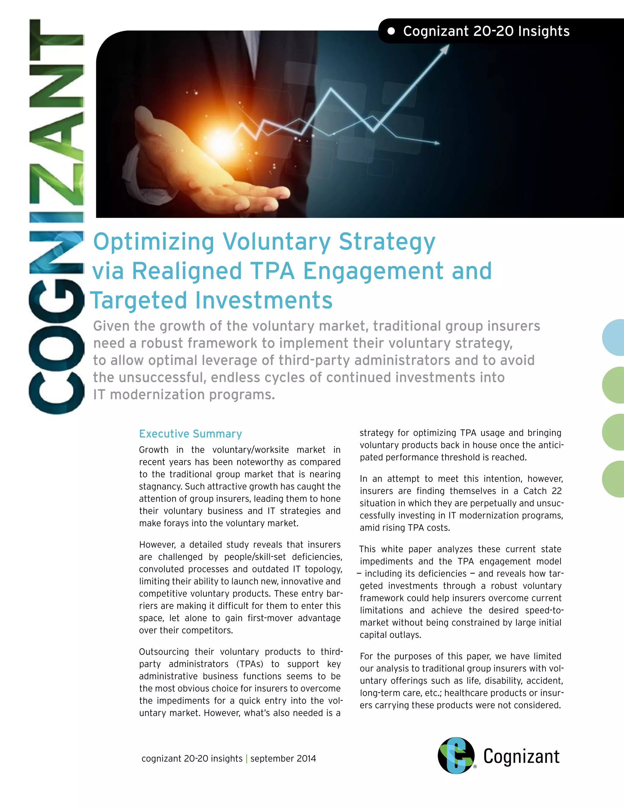 Optimizing Voluntary Strategy via Realigned TPA Engagement and Targeted ... Optimizing Voluntary Strategy via Realigned TPA Engagement and Targeted ...