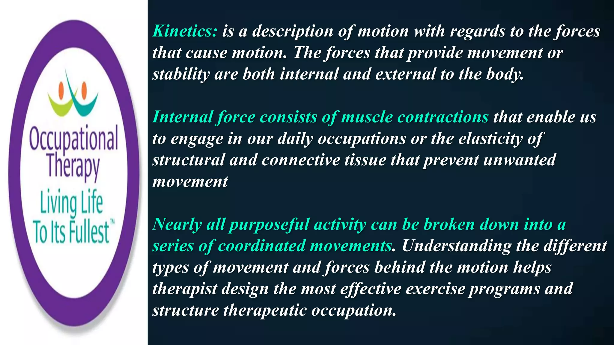 Occupational Therapy Optimizing abilities and capacities | PPTX