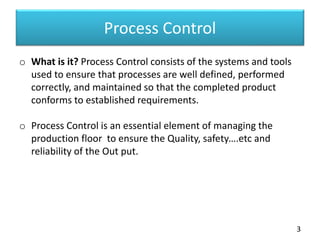 Optimizing and controlling processes | PPTX
