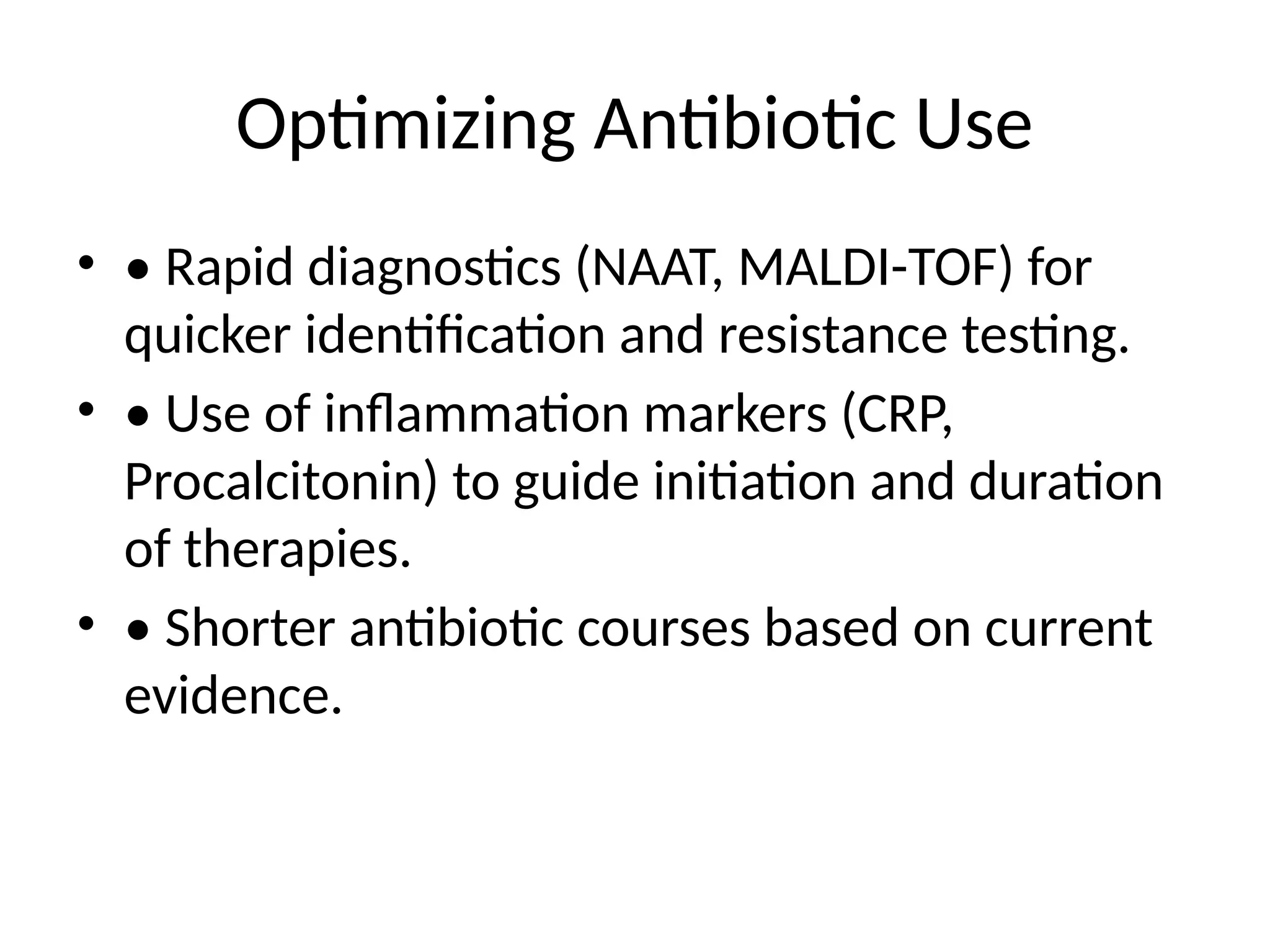 AMR_therapy optimization slide presentation | PPT