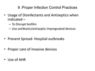 Optimizing antibiotic therapy in icu setting | PPTX
