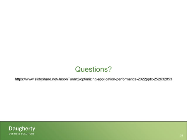 Optimizing Application Performance - 2022.pptx Optimizing Application Performance - 2022.pptx