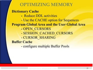 Optimizing applications and database performance | PPT