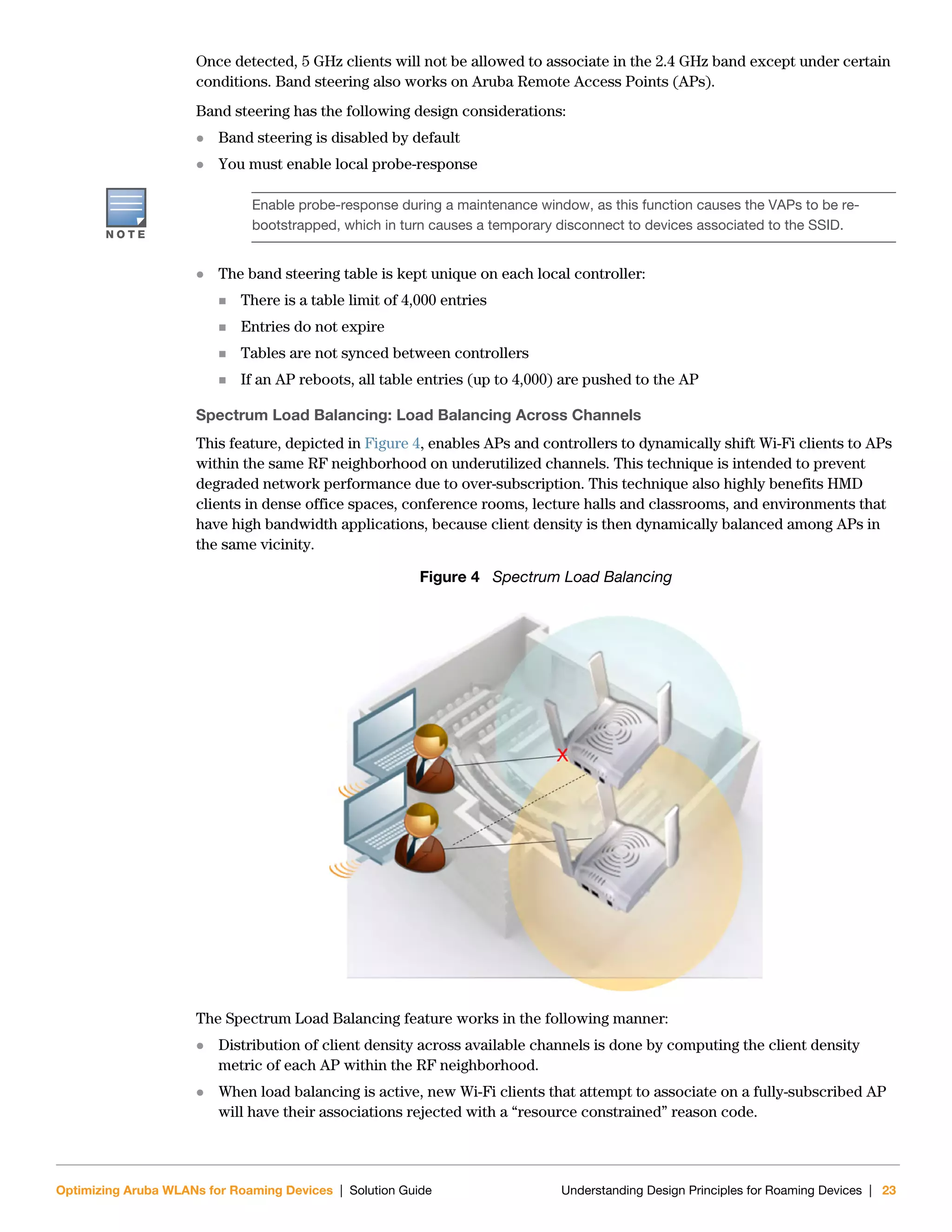 Optimizing Aruba WLANs for Roaming Devices | PDF