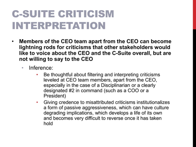 Optimizing C-Suite Dynamics - Nov 2 2023 - Dave Litwiller - Public.pptx
