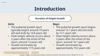 Optimizing children's height during growth and the role of operative ...