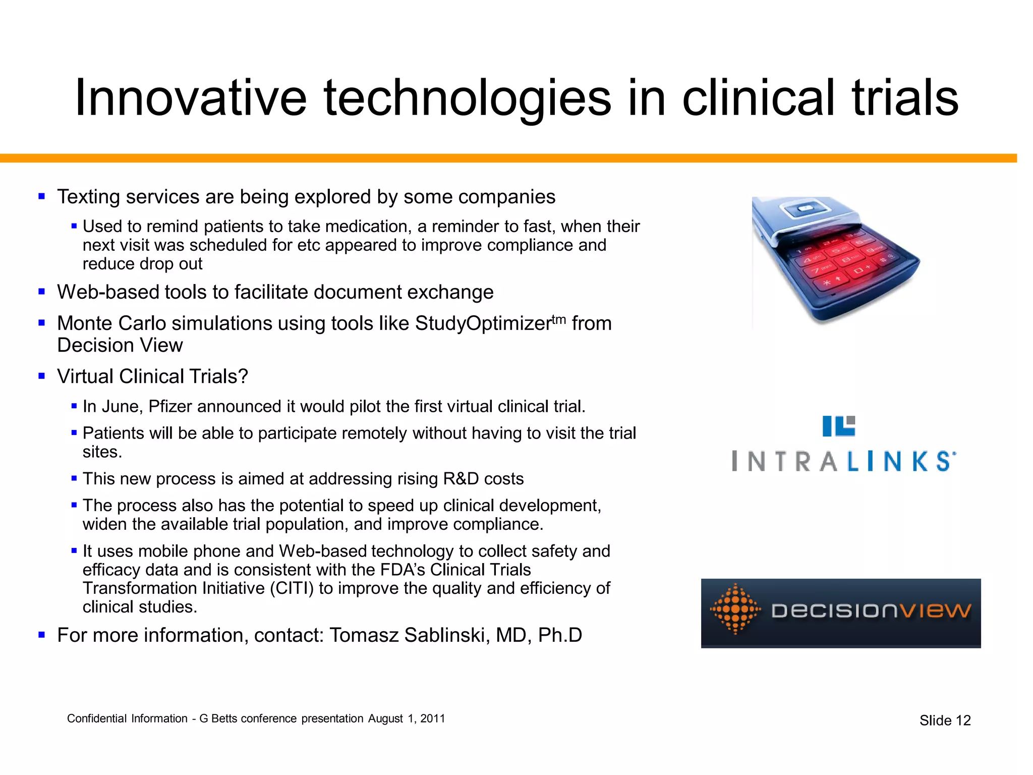 Optimizing Clinical Operations | PDF