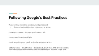Optimizing cloud firestore reads | PPT